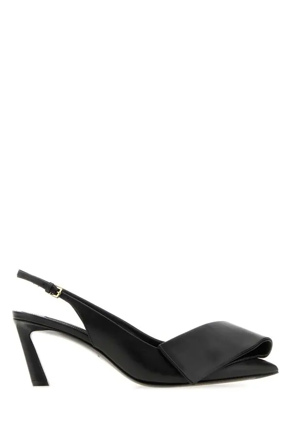 Givenchy Leather Twisted Ribbon Pumps