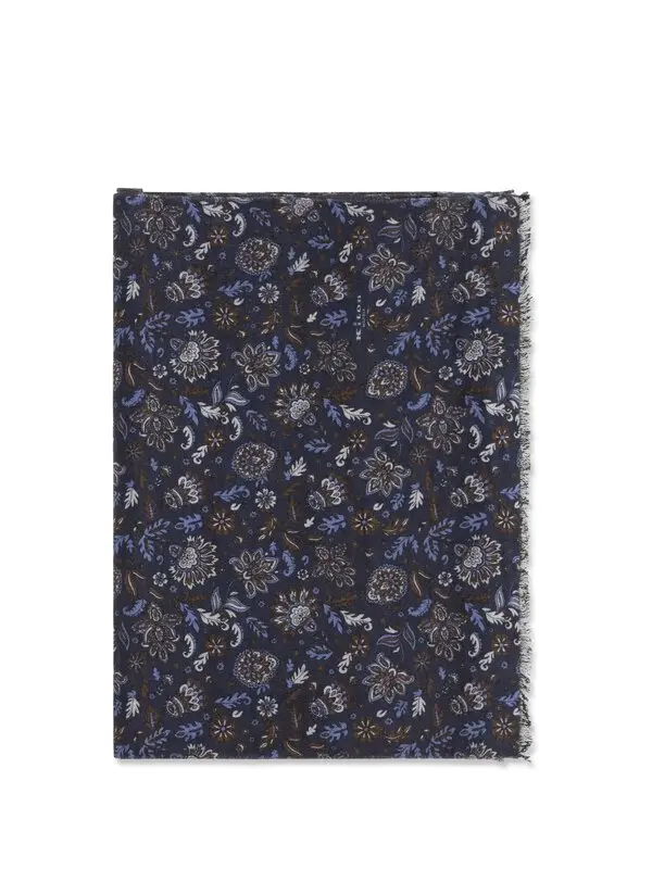 Kiton Paisley Patterned Scarf