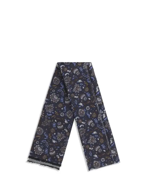Kiton Paisley Patterned Scarf