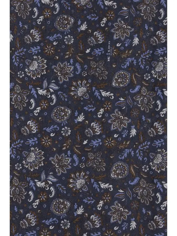 Kiton Paisley Patterned Scarf