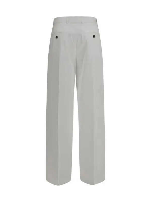 TOTEME Tailored Cotton Pants - White