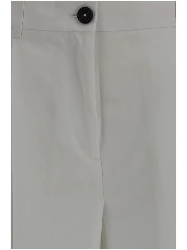 TOTEME Tailored Cotton Pants - White