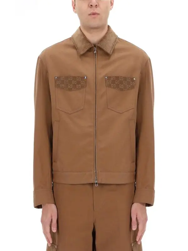 Gucci Jacket With Zipper And Collar