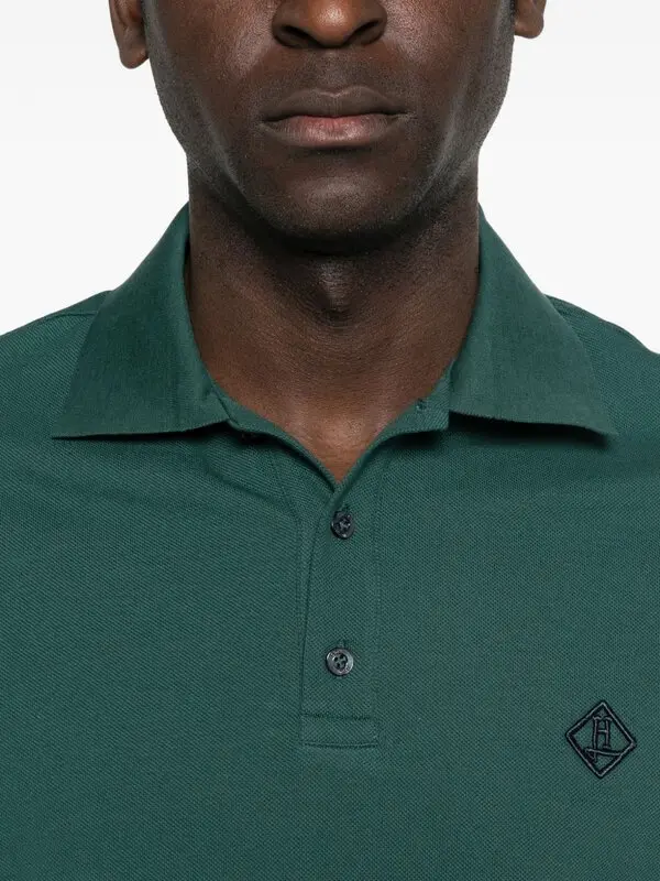 Herno Logo Cotton Polo Shirt