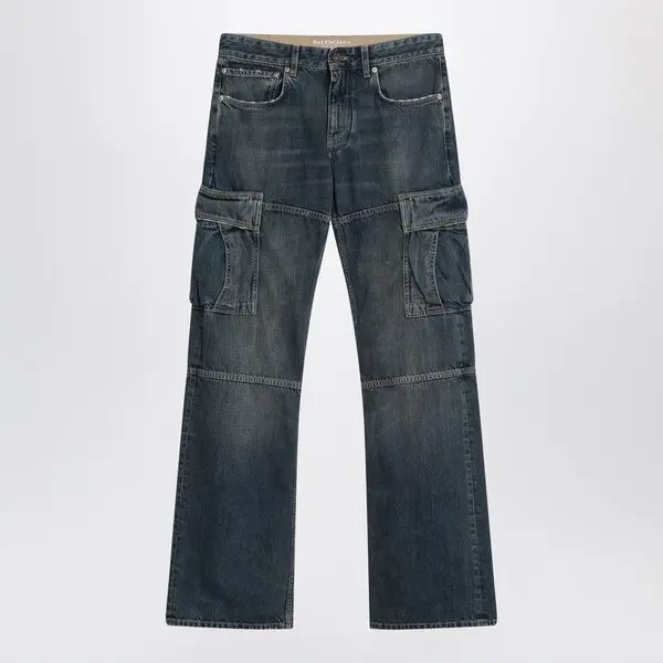 Balenciaga Cargo Regular Jeans With A Faded Effect