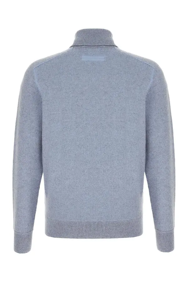 Zegna Cashmere Blend Turtleneck Pullover - Multicolor