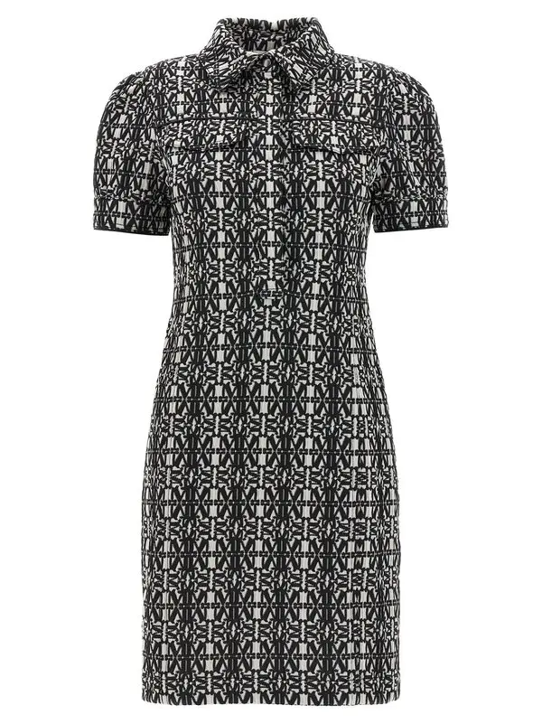 Max Mara Jacquard Logo Dress - Multicolor