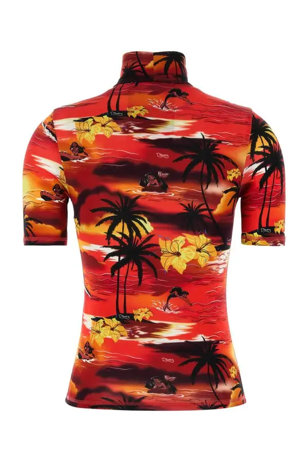 Coperni Printed Stretch Viscose X Disney T-shirt - Multicolor
