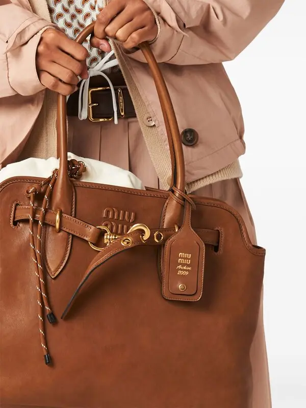 Miu Miu Aventure Medium Leather Handbag
