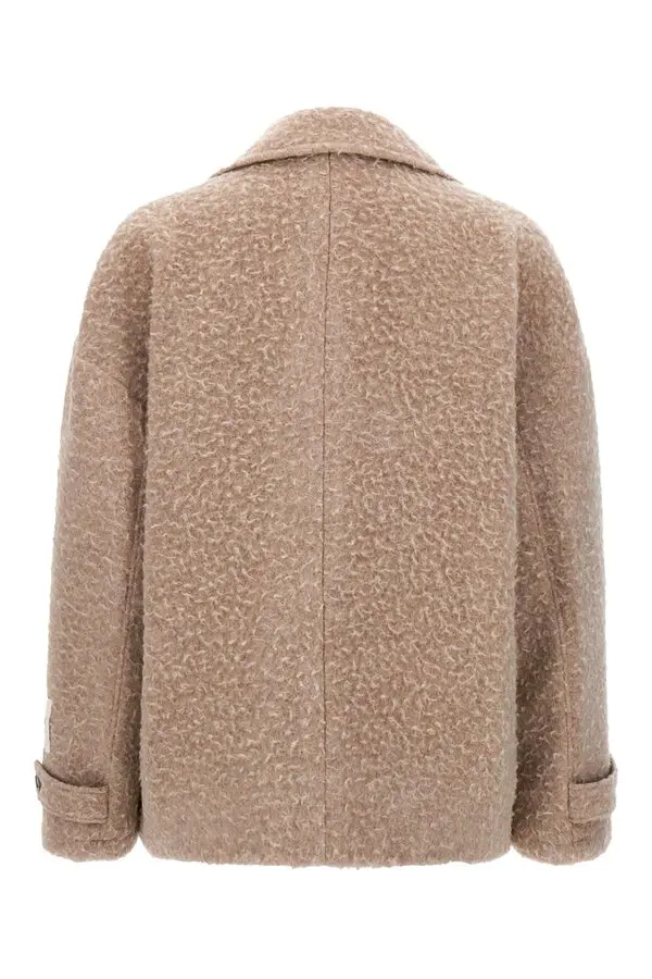 Dolce & Gabbana Textured Double-breasted Coat - Multicolor