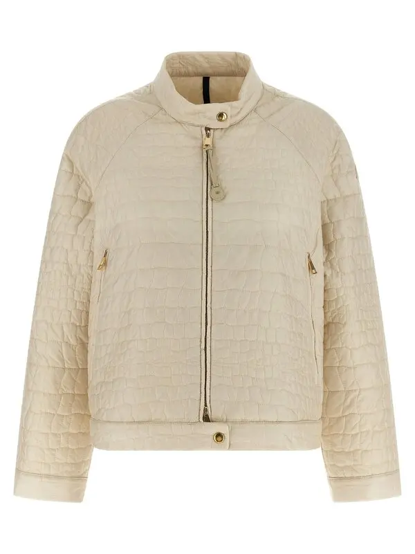 Moncler Aubrietaa Quilted Down Jacket - Cream