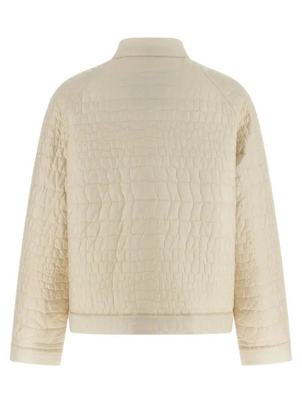 Moncler Aubrietaa Quilted Down Jacket - Cream