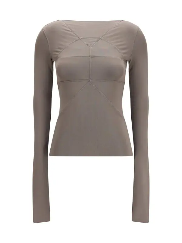 Rick Owens Temple Fitted Top - Gray