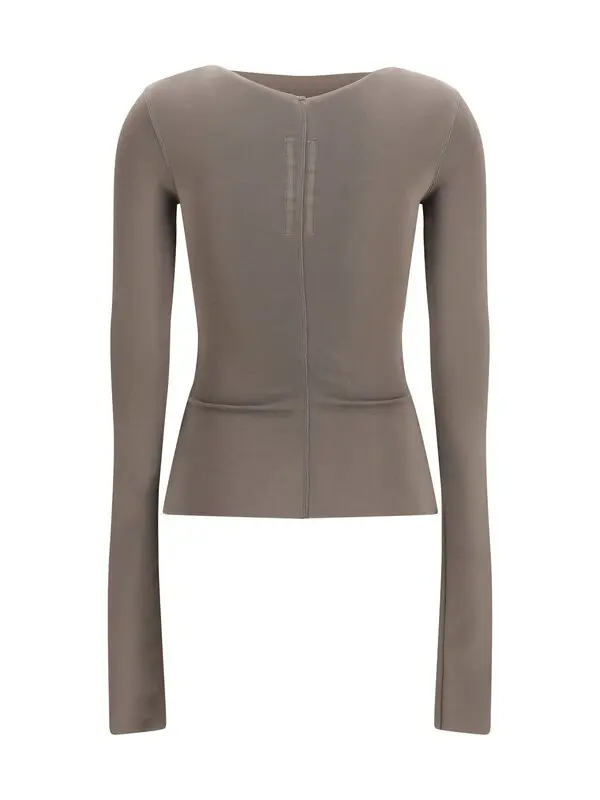 Rick Owens Temple Fitted Top - Gray