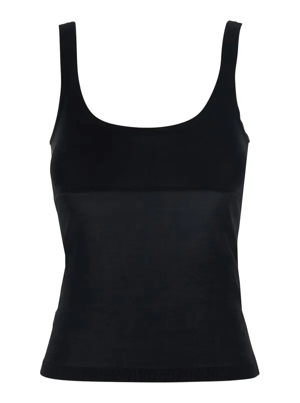 Max Mara Viscose Round Neck Tank Top - Multicolor