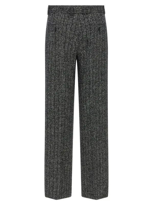 Dolce & Gabbana Striped Wool Trousers - Multicolor