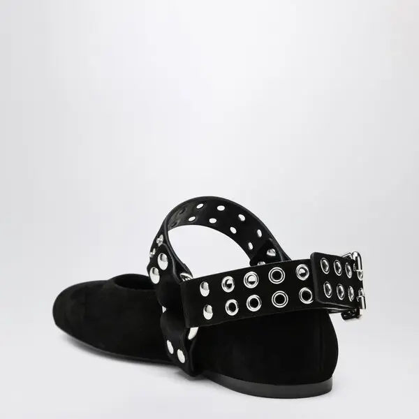 Alaïa Suede Flat Ballerina Biker