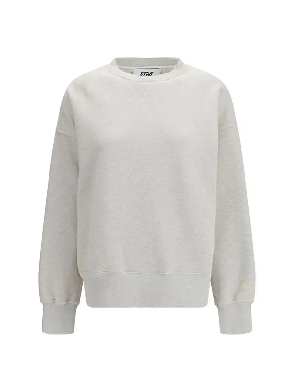 GOLDEN GOOSE Star Cotton Sweatshirt - Gray