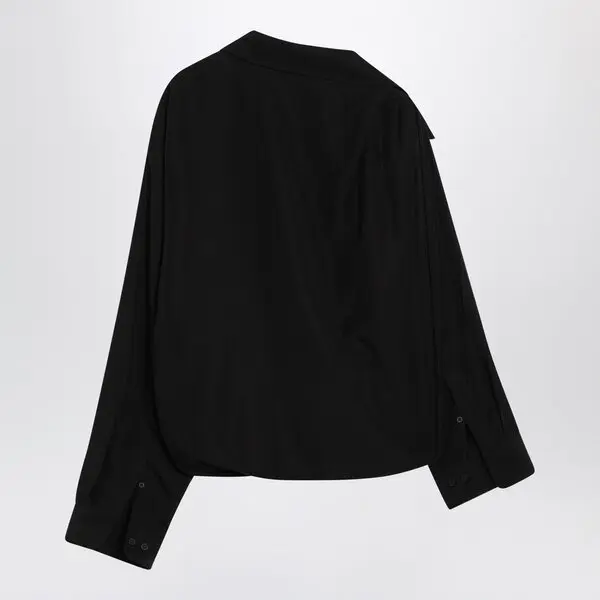 Balenciaga One-shoulder Shirt - Black