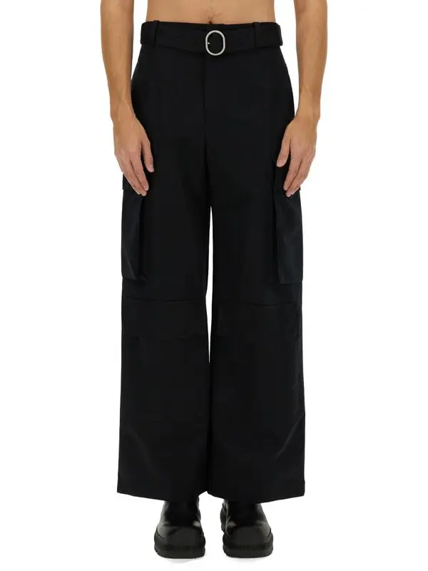 JIL SANDER Cotton Silk Cargo Pants