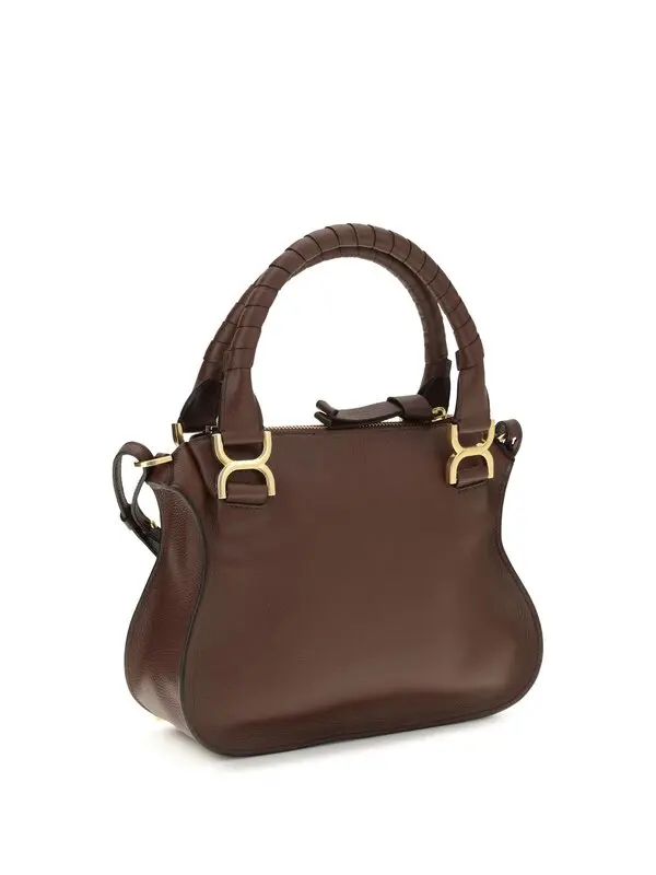 Chloé Marcie Leather Handbag - Brown