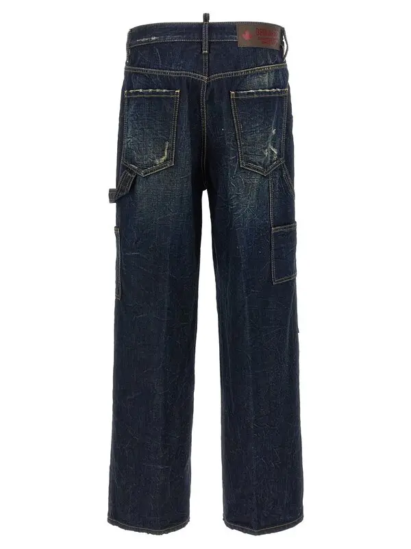Dsquared2 Loose Carpenter Denim Jeans - Blue