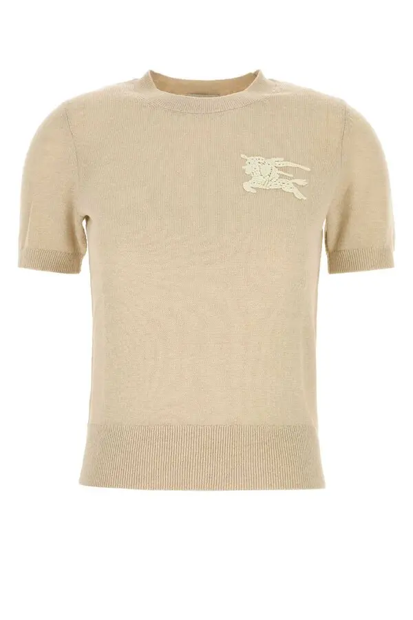 Burberry Sand Wool Blend Sweater