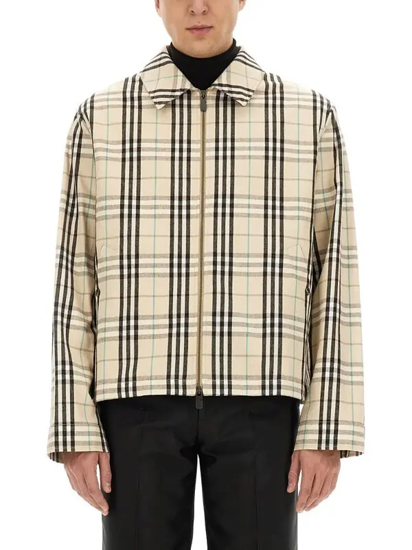 Burberry Vintage Check Jacket - Cream