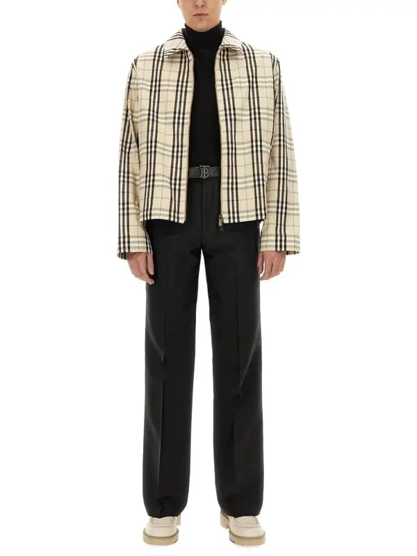 Burberry Vintage Check Jacket - Cream
