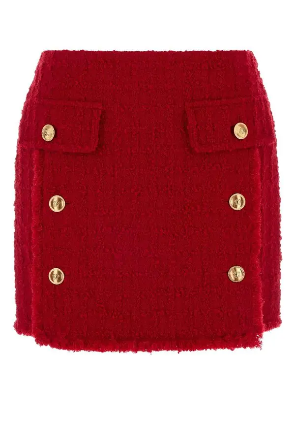 Versace Skirt Responsible Heritage Textured Tweed