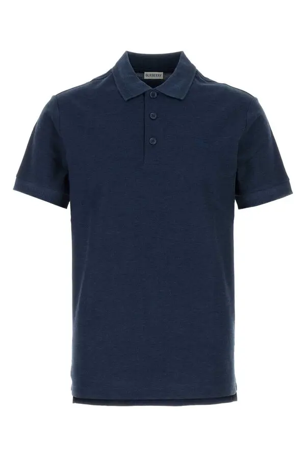 Burberry Navy Piquet Polo Shirt