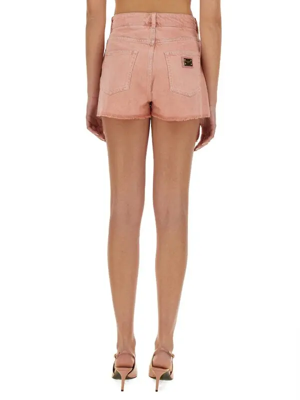 Dolce & Gabbana Denim Shorts - Pink