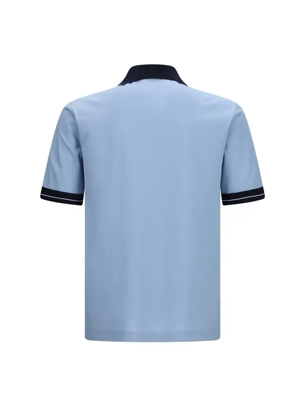 FERRAGAMO Short-sleeve Polo - Blue