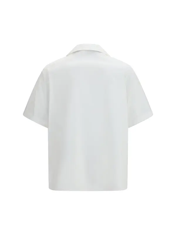 Valentino Garavani Cotton Poplin Bowling Shirt With Vgold