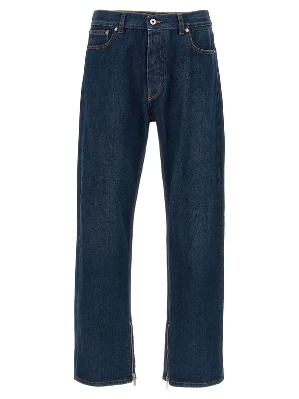 Off-White Arr Zip Skate' Jeans - Blue