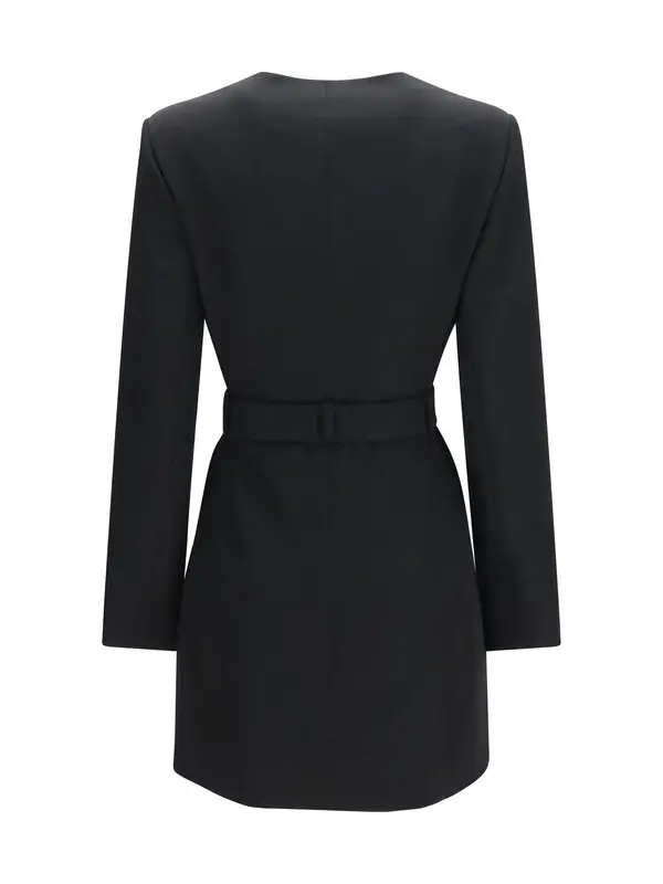 Balmain Grain De Poudre Blazer With Belt