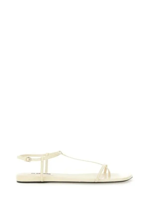JIL SANDER Leather Sandal - Cream