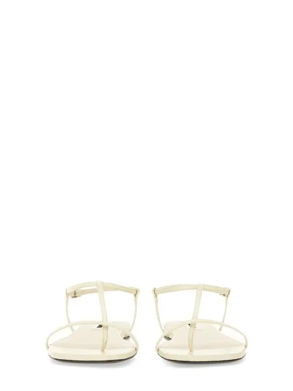 JIL SANDER Leather Sandal - Cream