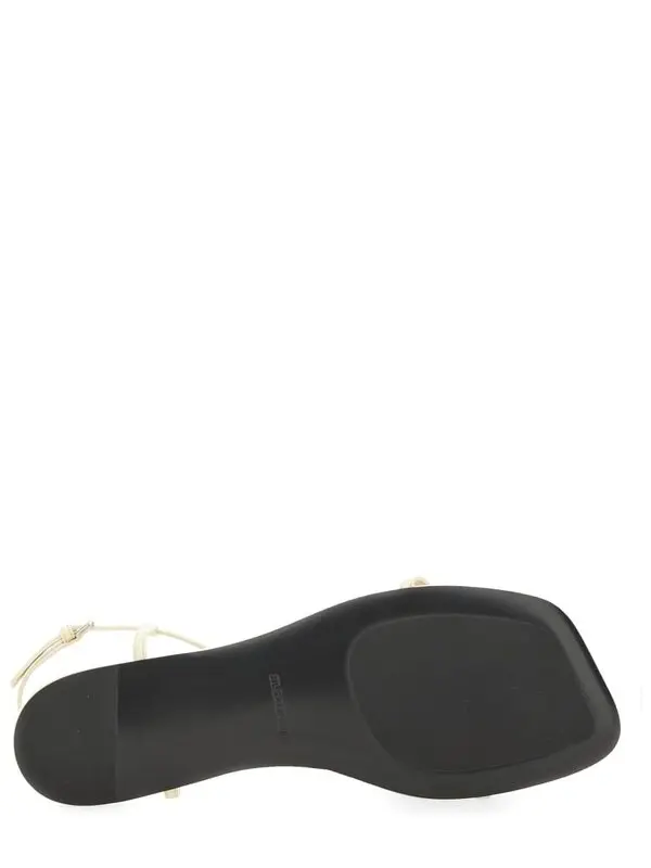 JIL SANDER Leather Sandal - Cream