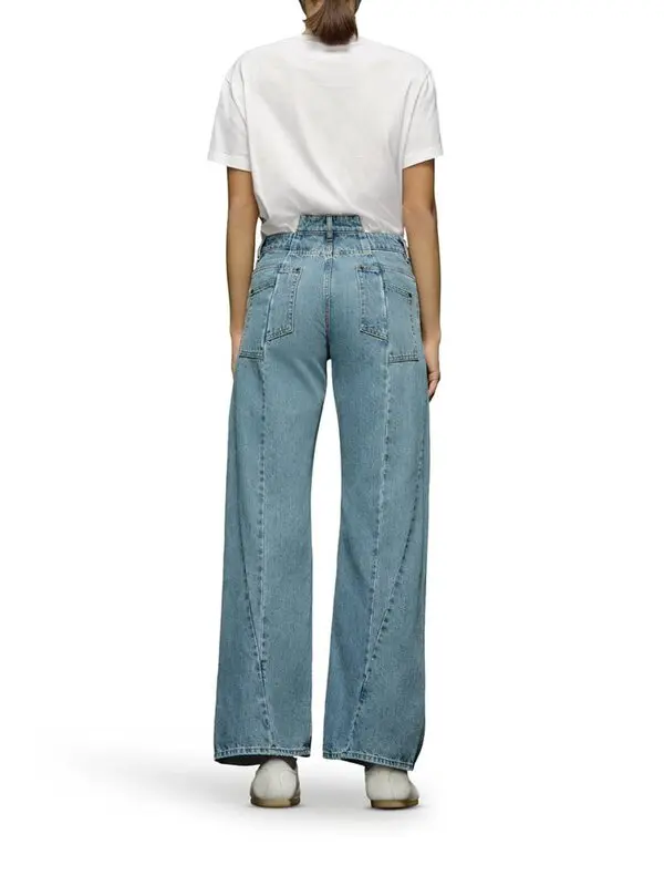 MAISON MARGIELA Denim Jeans With Cut-out Detail - Multicolor