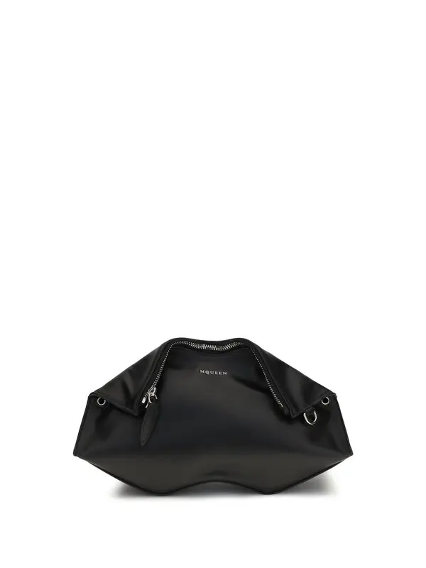 Alexander McQueen Manta Clutch - Black