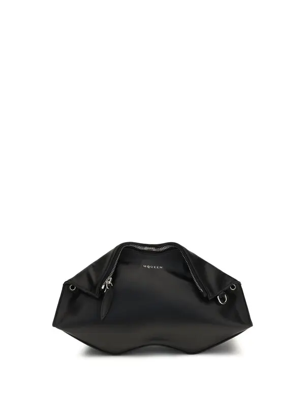 Alexander McQueen Manta Clutch - Black