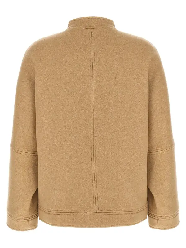 Max Mara Fascia Bomber Jacket - Cream