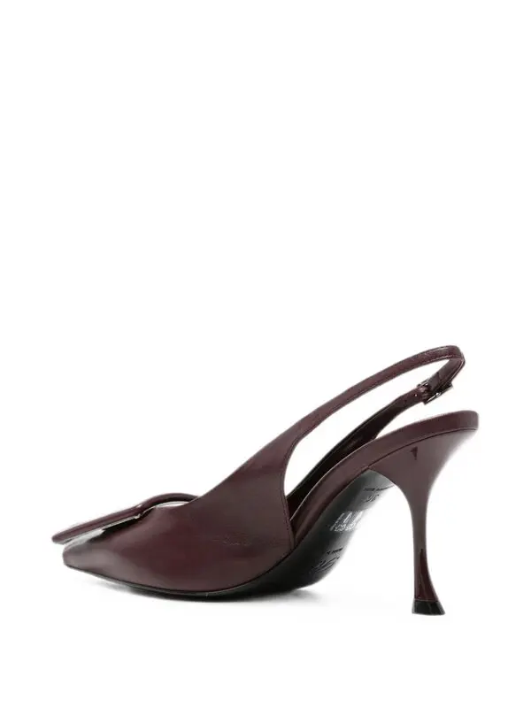 ROGER VIVIER Viv Ville Leather Slingback Pumps - Multicolor
