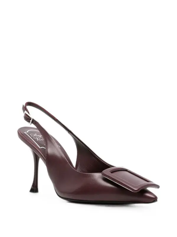 ROGER VIVIER Viv Ville Leather Slingback Pumps - Multicolor