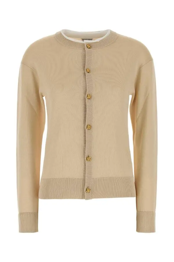 Bottega Veneta Silk Cardigan - Brown
