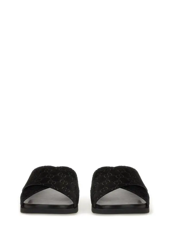 Gucci Sandal Slider With Gg Pattern