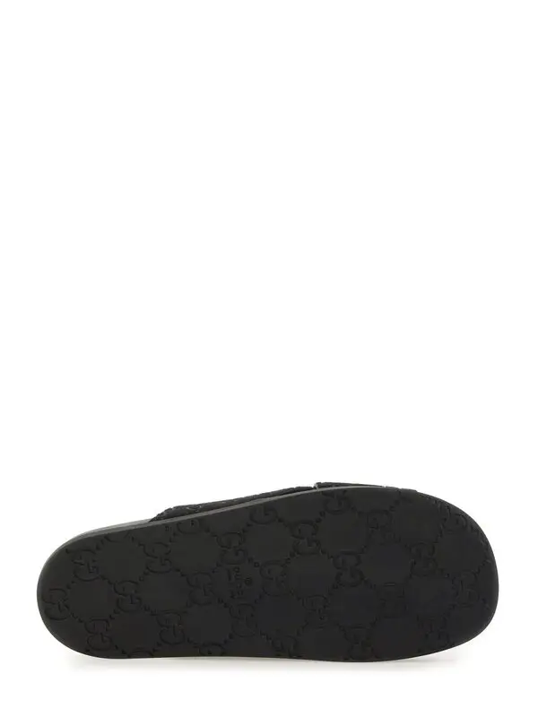 Gucci Sandal Slider With Gg Pattern