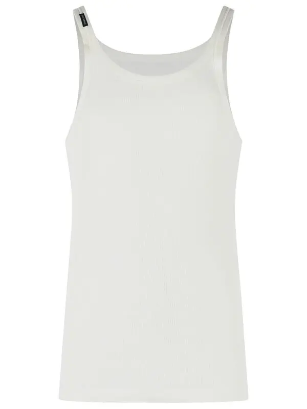 Dolce & Gabbana Ivory Cotton Tank Top - White