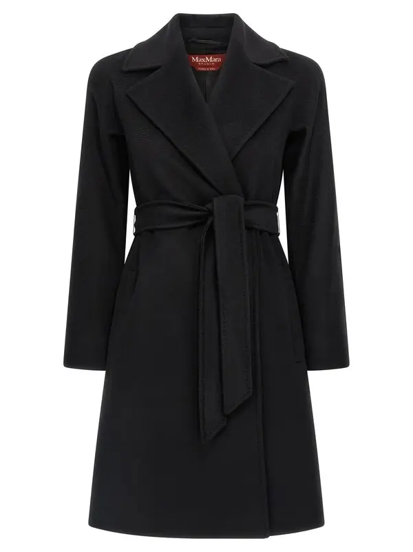 Max Mara Dravenna Wool Coat - Black